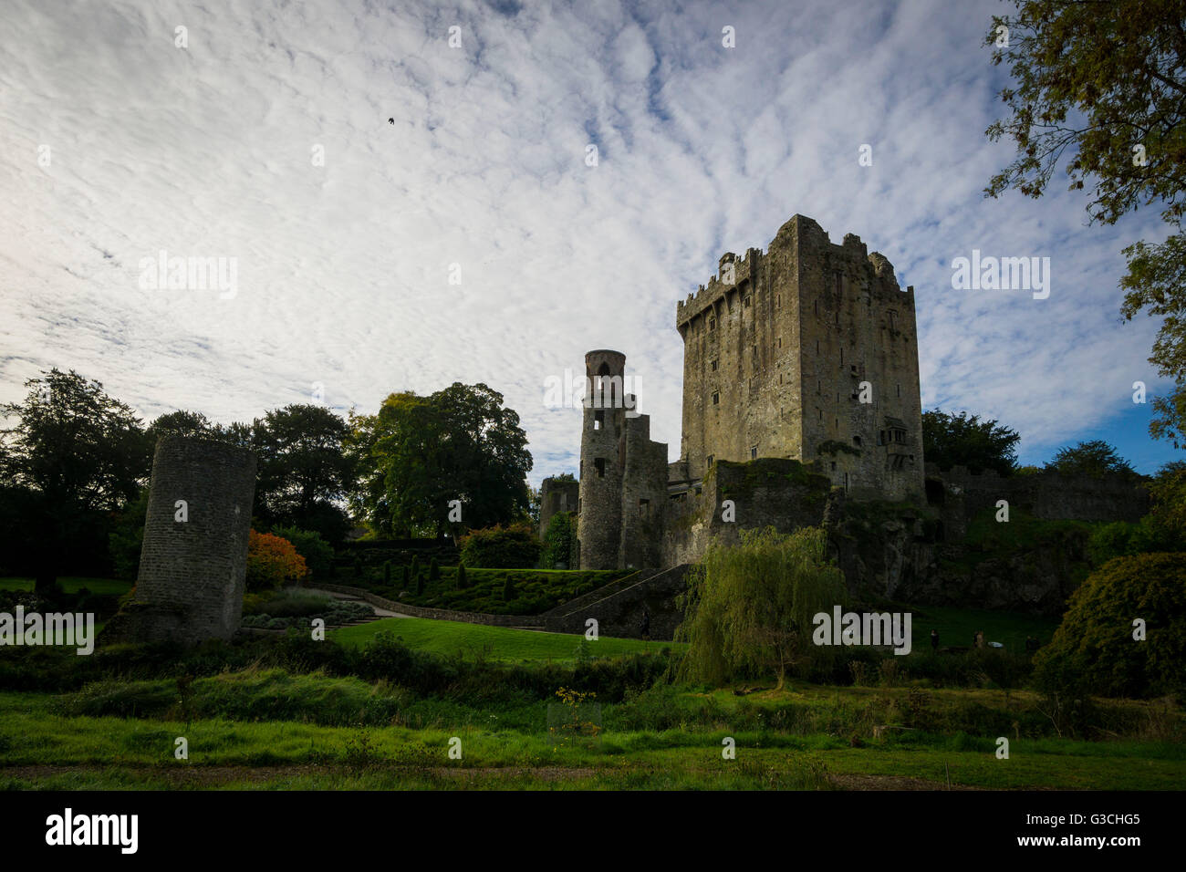 Blarney Castle, Ireland, architecture with landscape Stock Photo - Alamy