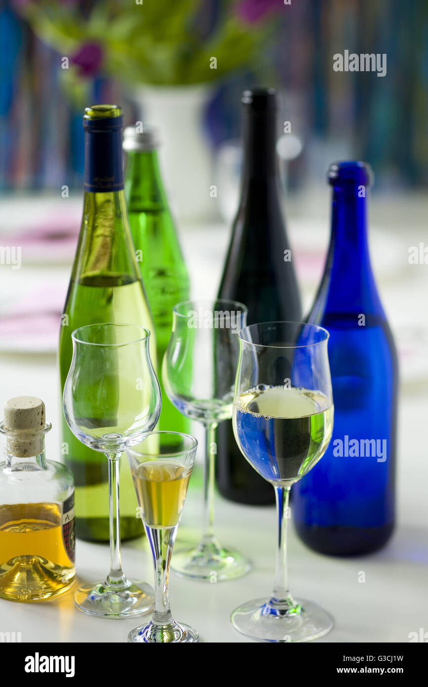 various alcoholic beverages Stock Photo - Alamy