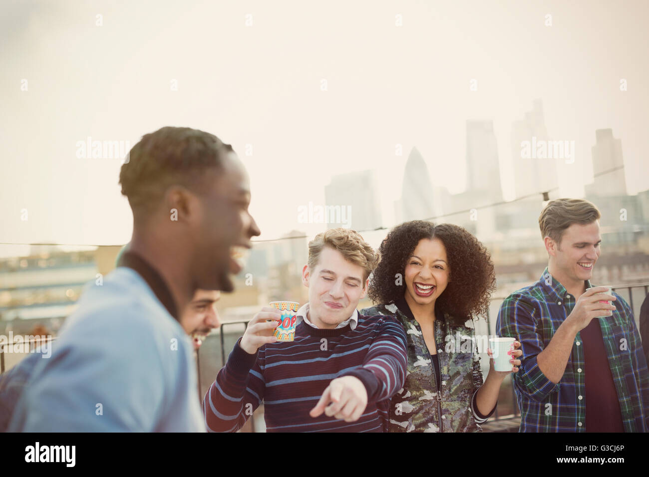 Drinking energy drink friends hi-res stock photography and images - Alamy