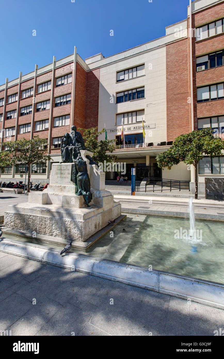 Faculty for medicine, university, Plaza de Fragela, Plaza Falla, Cadiz ...