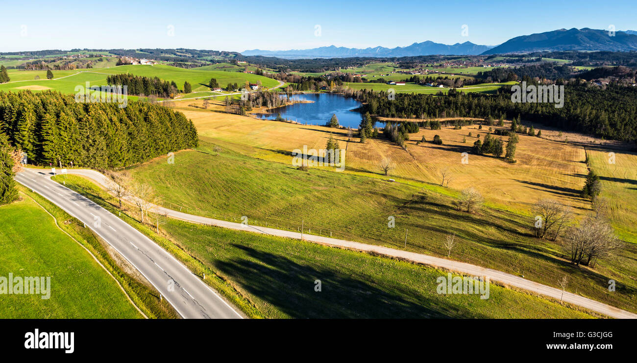 German Alpine Road near Wildsteig Stock Photo - Alamy