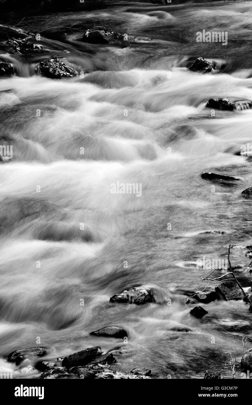 Long exposure river flow Black and White Stock Photos & Images - Alamy