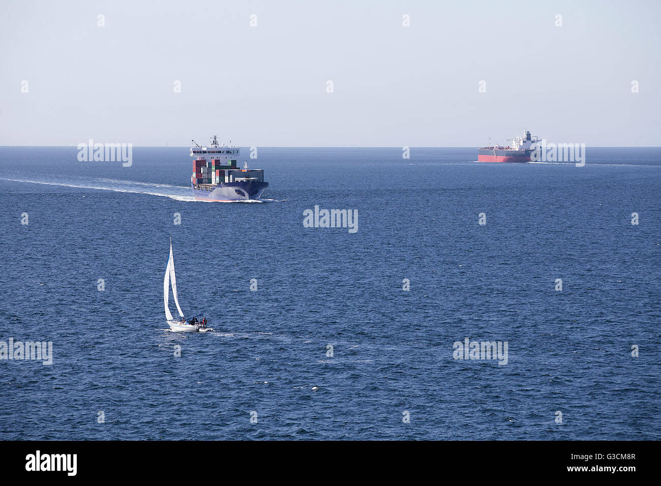 Ship traffic in the Baltic Sea Stock Photo - Alamy