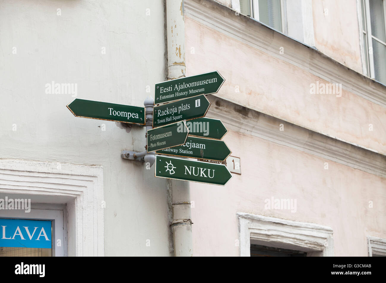 Signs in tallinn hi-res stock photography and images - Alamy