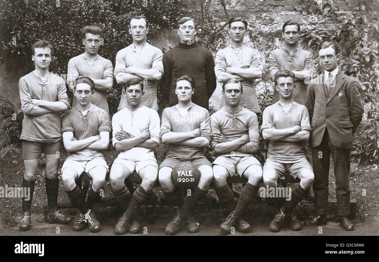 Group photo, football team, Yale 1920-21 Stock Photo - Alamy