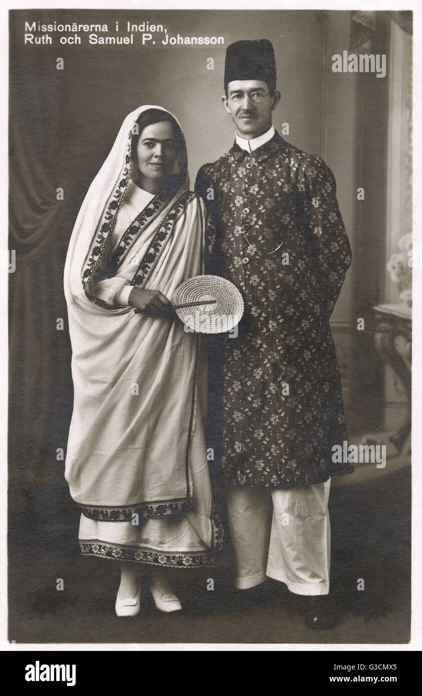 Ruth and Samuel Johansson, Christian missionaries Stock Photo - Alamy