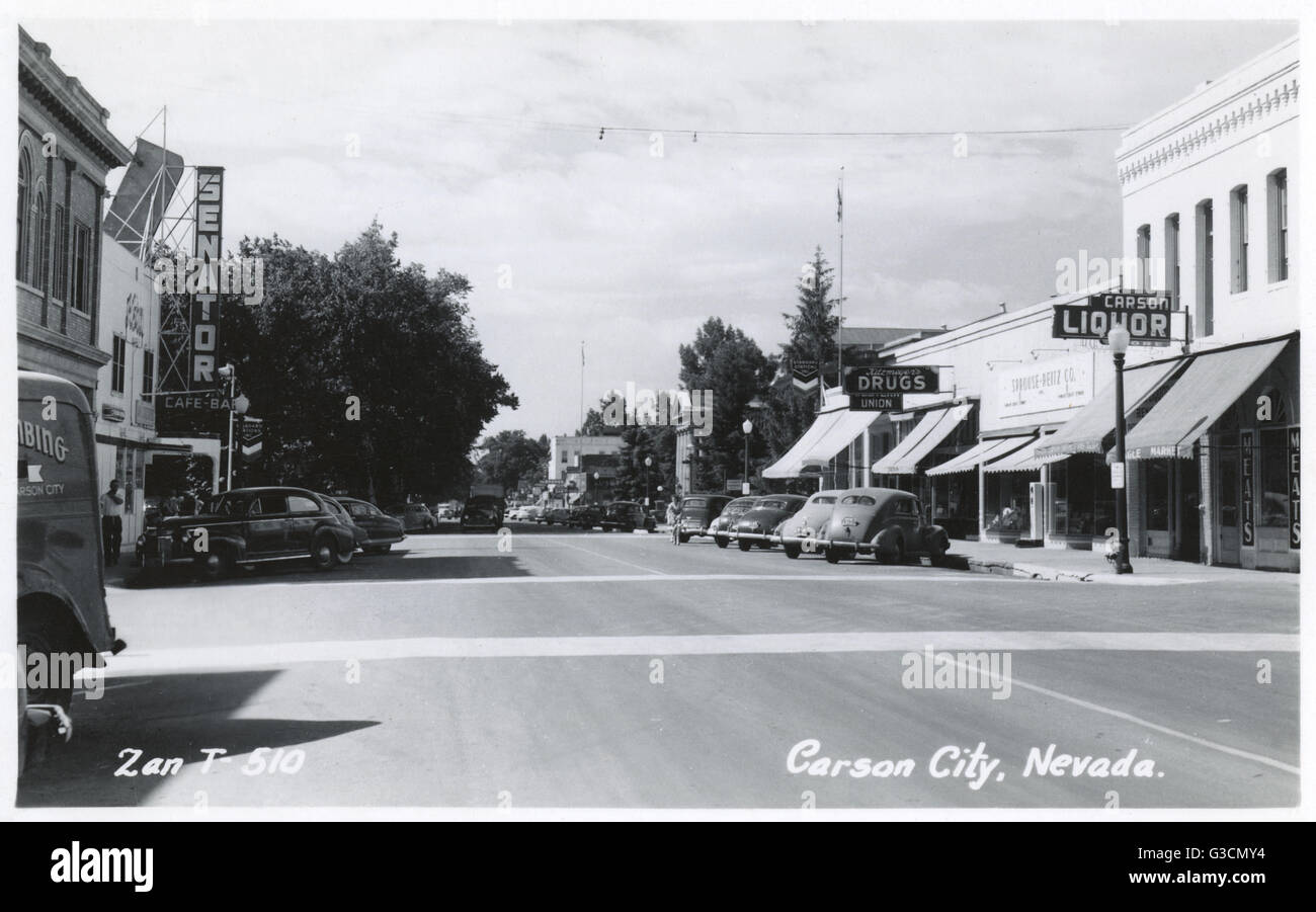 North Carson Street, Carson City, Nevada, USA Stock Photo - Alamy