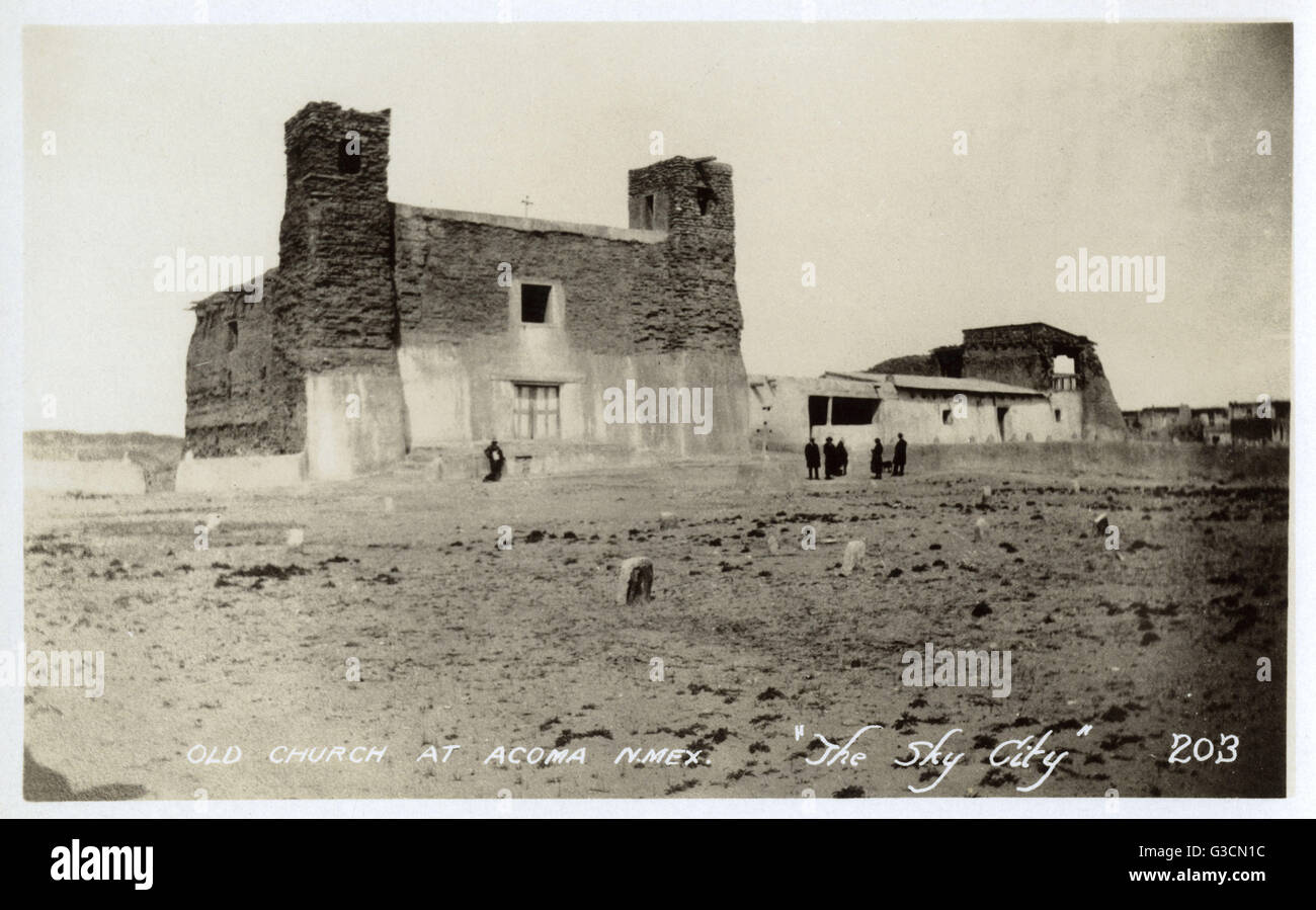 Old church at Acoma, New Mexico, USA Stock Photo - Alamy