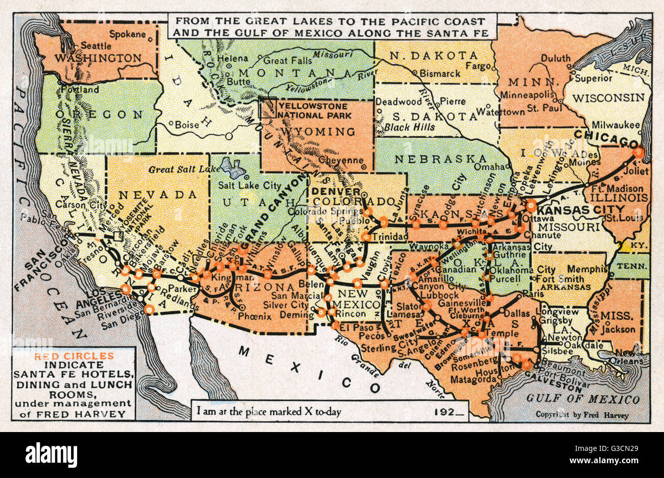 Map of pacific railway High Resolution Stock Photography and Images - Alamy