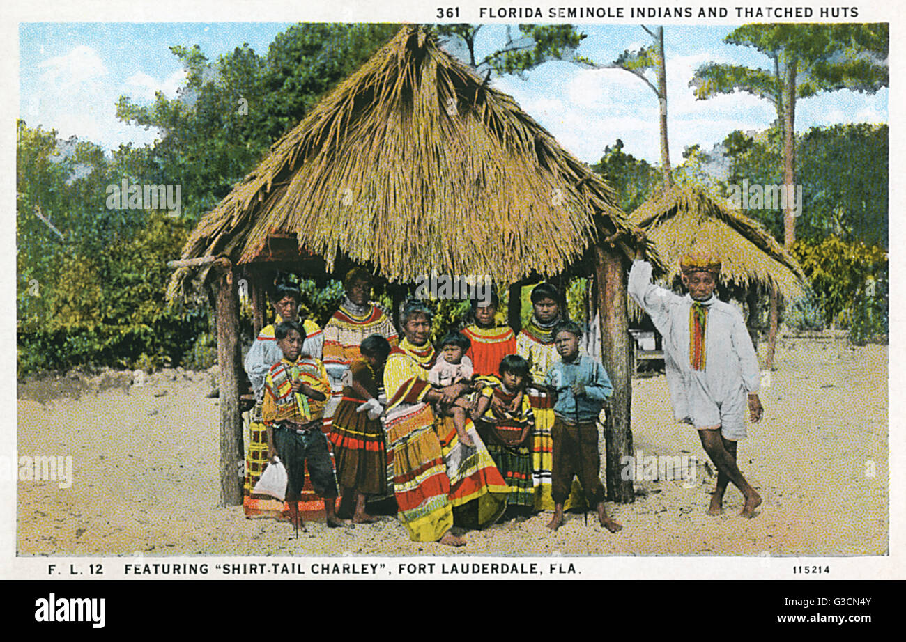 Seminole Indians, Fort Lauderdale, Florida, USA Stock Photo - Alamy