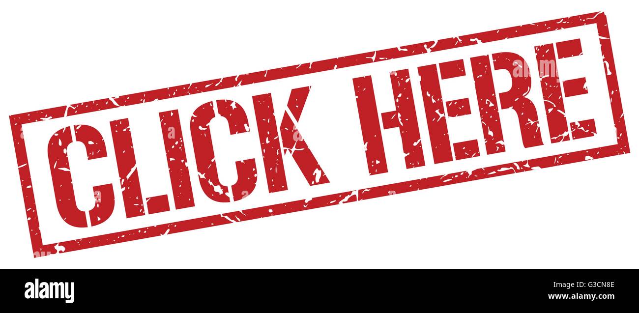 click here red grunge square vintage rubber stamp Stock Vector Image ...