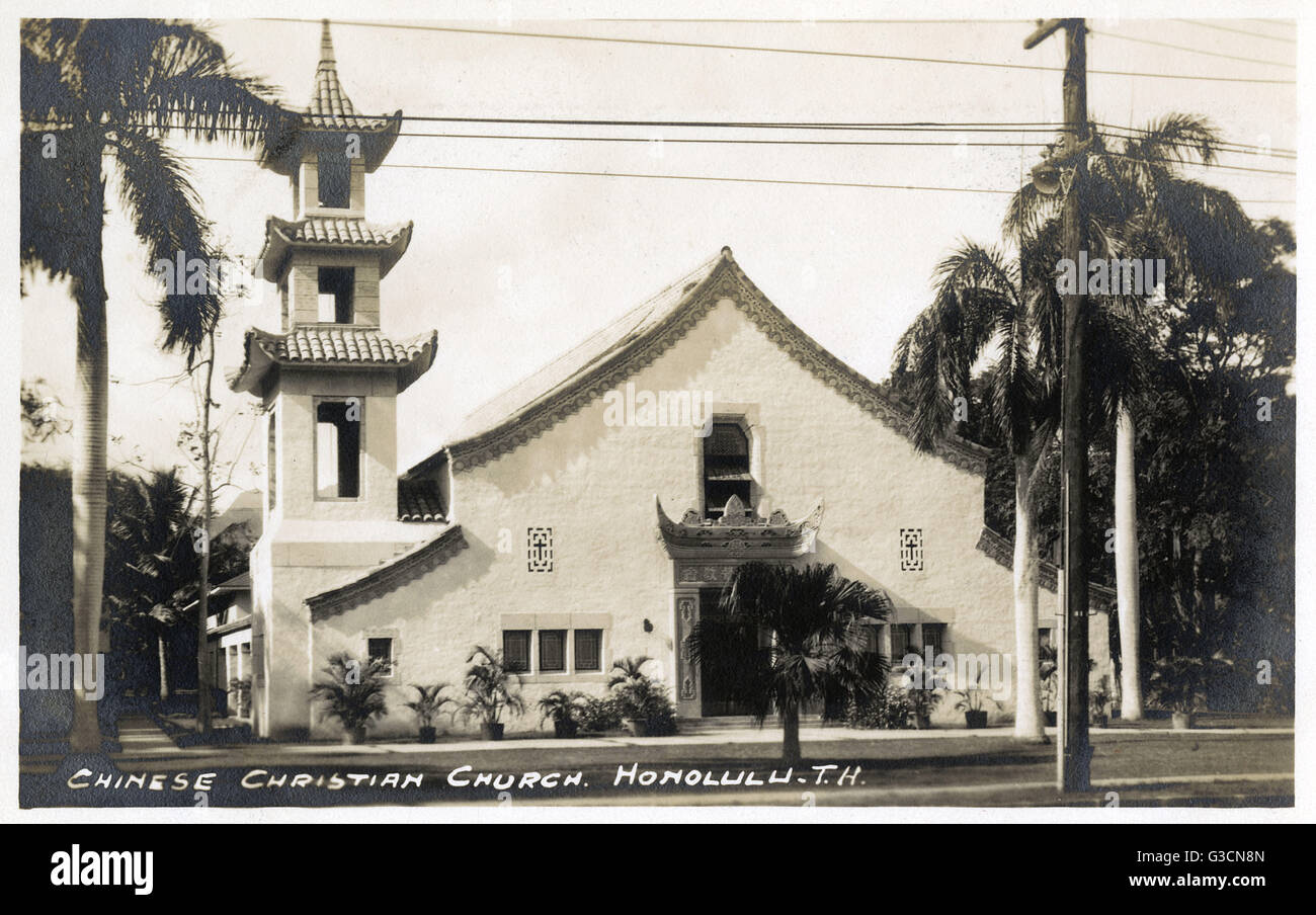 Chinese Christian Church, Honolulu, Hawaii, USA Stock Photo - Alamy