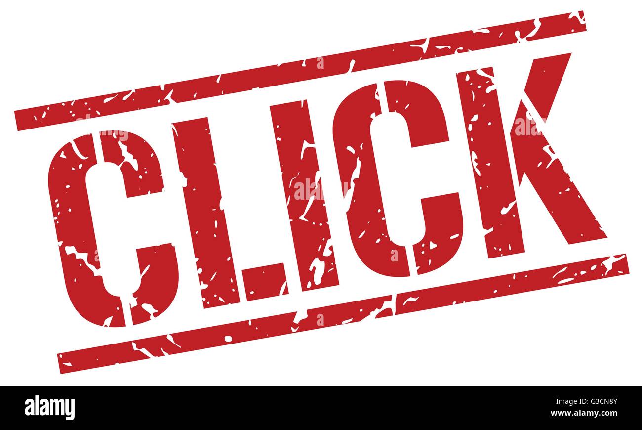 click red grunge square vintage rubber stamp Stock Vector Image & Art ...