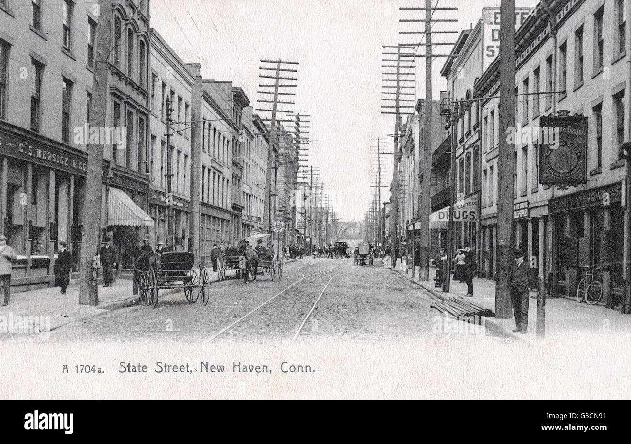 New haven street historical hi-res stock photography and images - Alamy