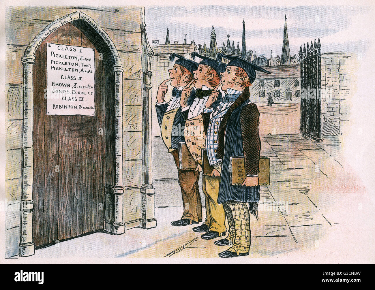 Three schoolboys apply themselves and become Oxford scholars Stock ...