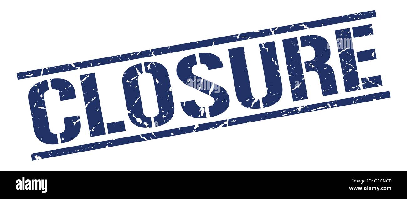 closure blue grunge square vintage rubber stamp Stock Vector Image & Art - Alamy