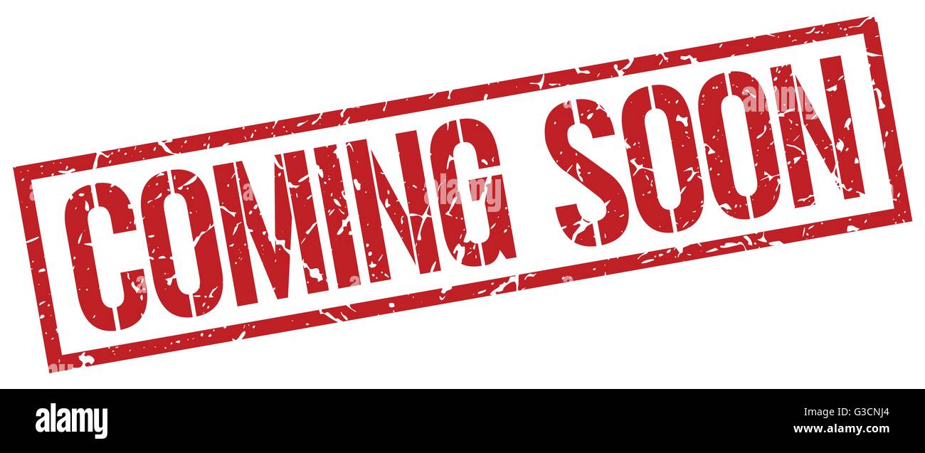 coming soon red grunge square vintage rubber stamp Stock Vector Image ...