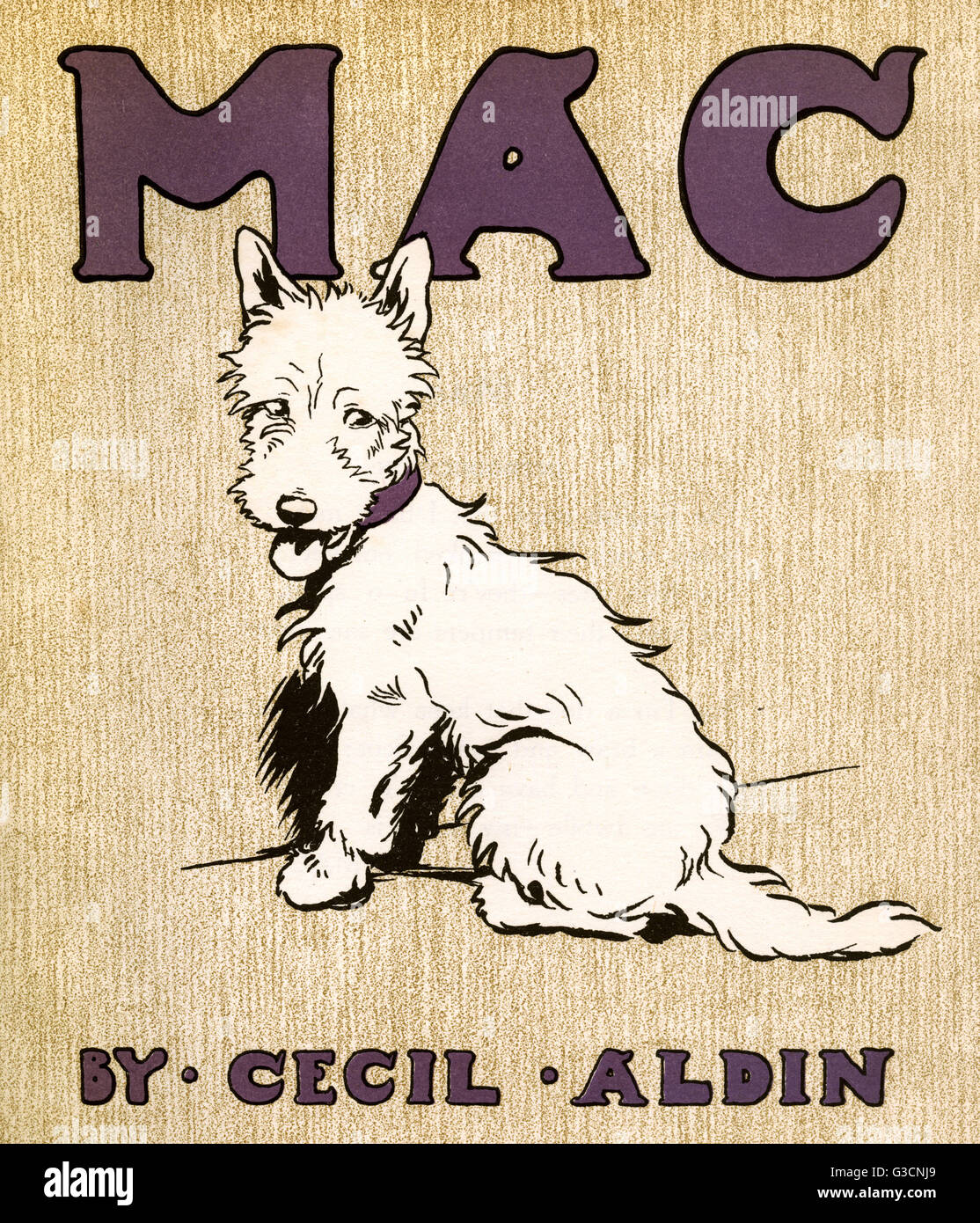Title page design by Cecil Aldin, Mac Stock Photo - Alamy