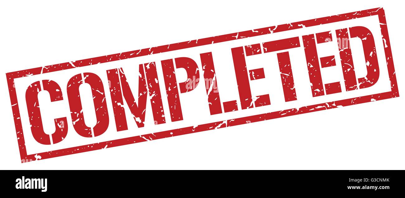 Completed stamp Stock Vector Images - Alamy