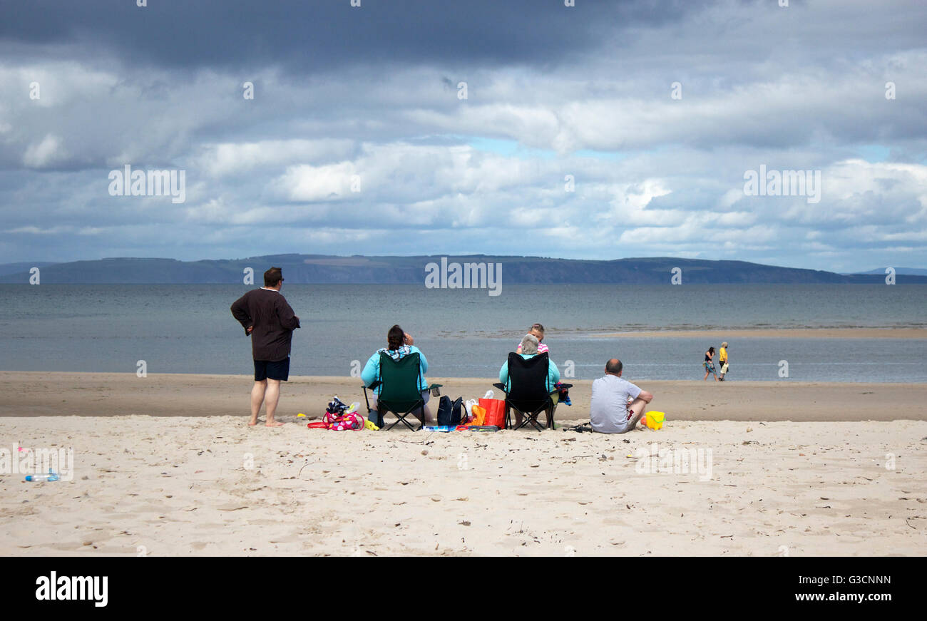 Scotland, Highlands, Nairn, Imprints in the Sand, Scottish Scenery ...
