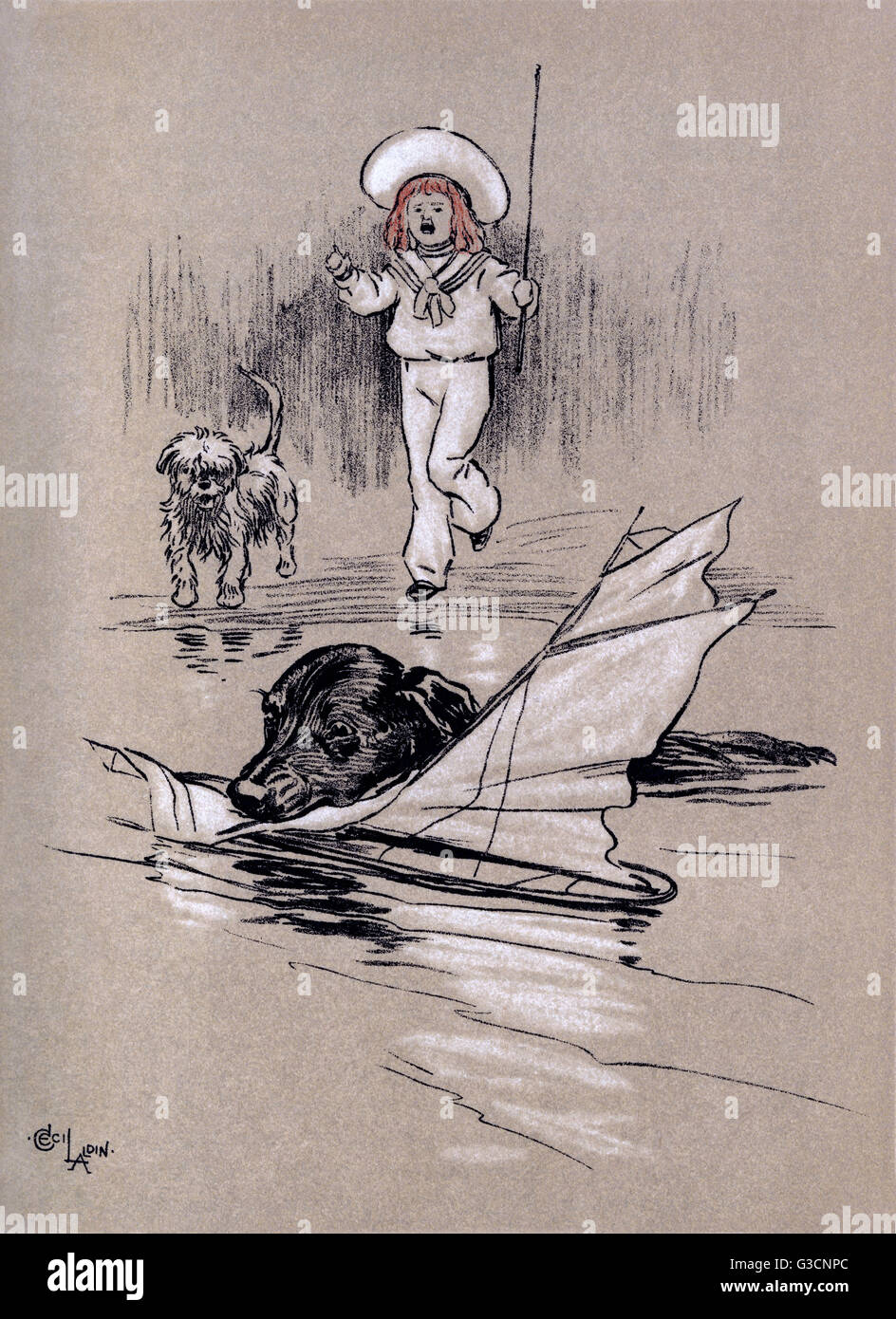 Illustration by Cecil Aldin, The Snob Stock Photo - Alamy