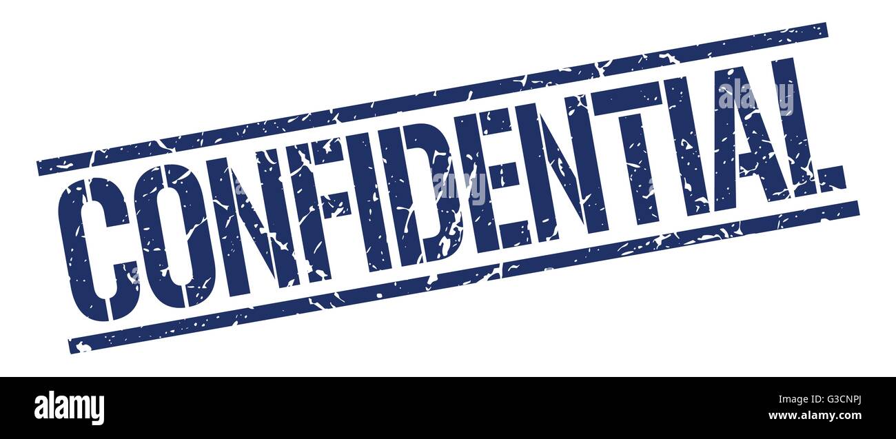 confidential blue grunge square vintage rubber stamp Stock Vector Image & Art - Alamy