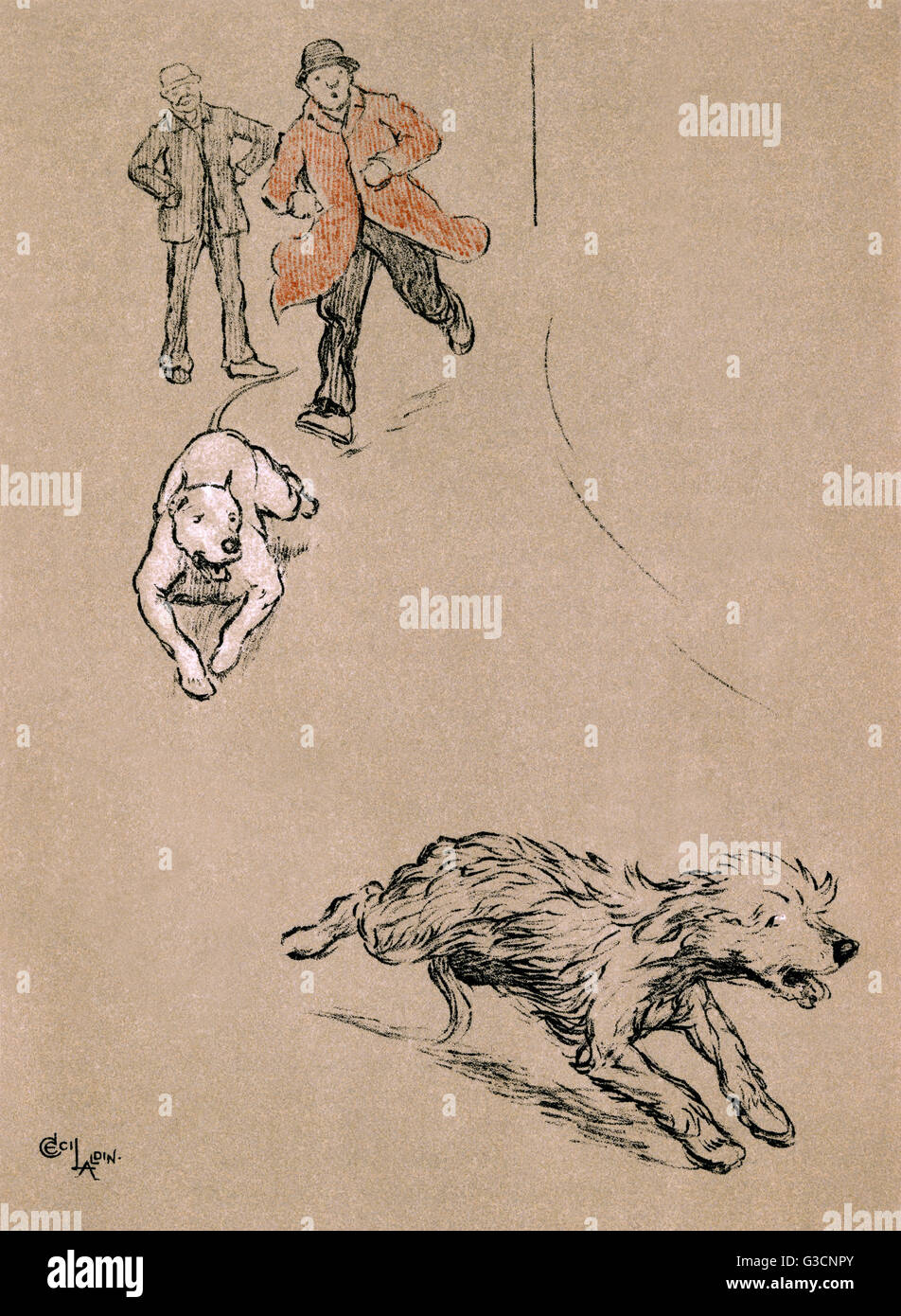 Illustration by Cecil Aldin, The Snob Stock Photo - Alamy