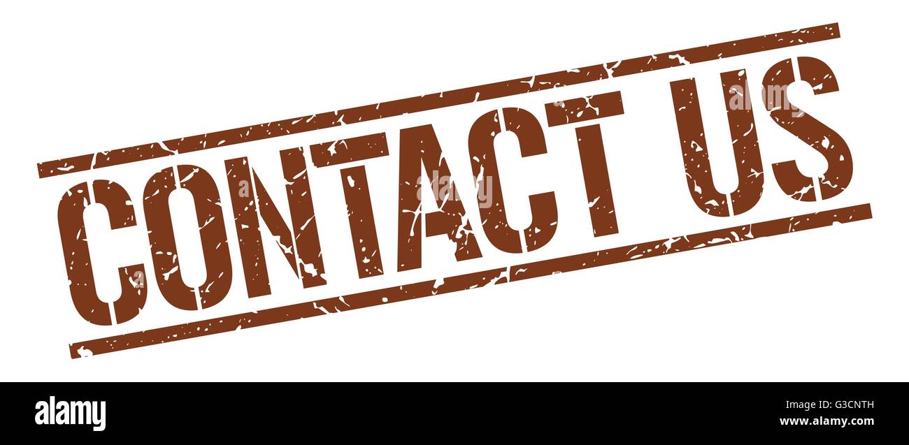 Contact us stamp square hi-res stock photography and images - Alamy