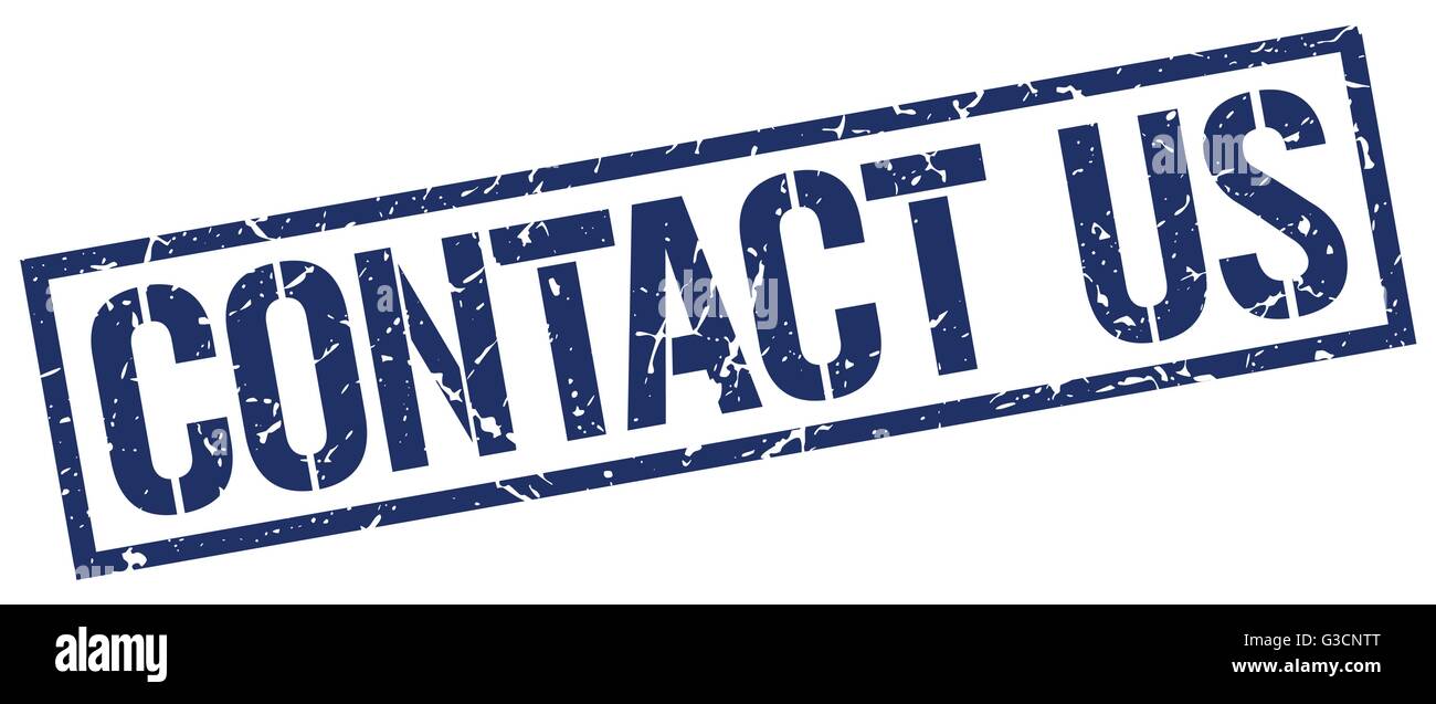 Contact us stamp square hi-res stock photography and images - Alamy