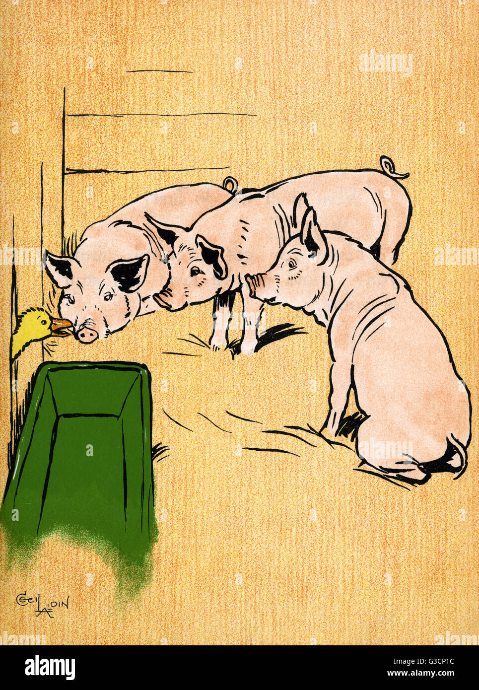 Pig illustration animal farm hi-res stock photography and images - Alamy