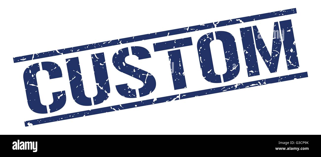 custom blue grunge square vintage rubber stamp Stock Vector Image & Art - Alamy