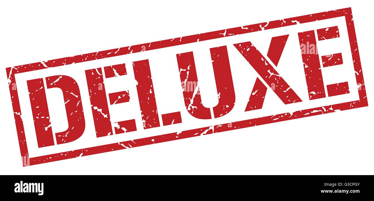 deluxe red grunge square vintage rubber stamp Stock Vector Image & Art ...