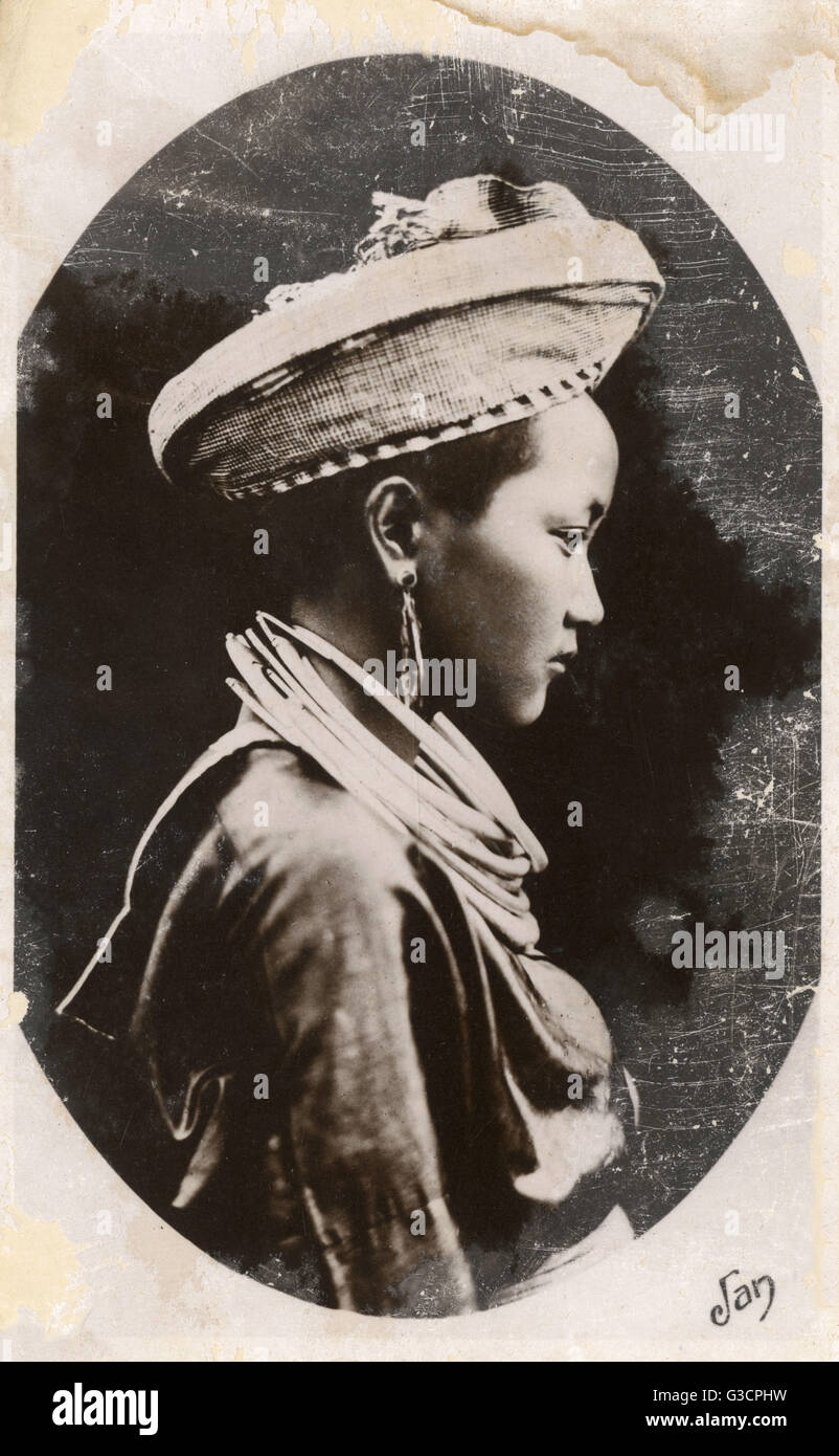 Laos - Tran Nink Province - Meo Girl Stock Photo - Alamy