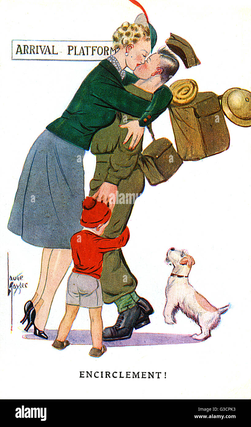 Wwii soldier and wife hi-res stock photography and images - Alamy