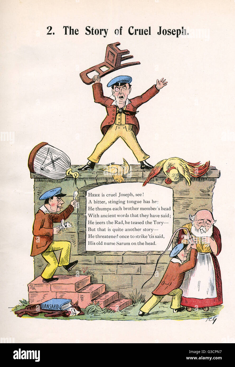 The Story of Cruel Joseph - Joseph Chamberlain Stock Photo - Alamy