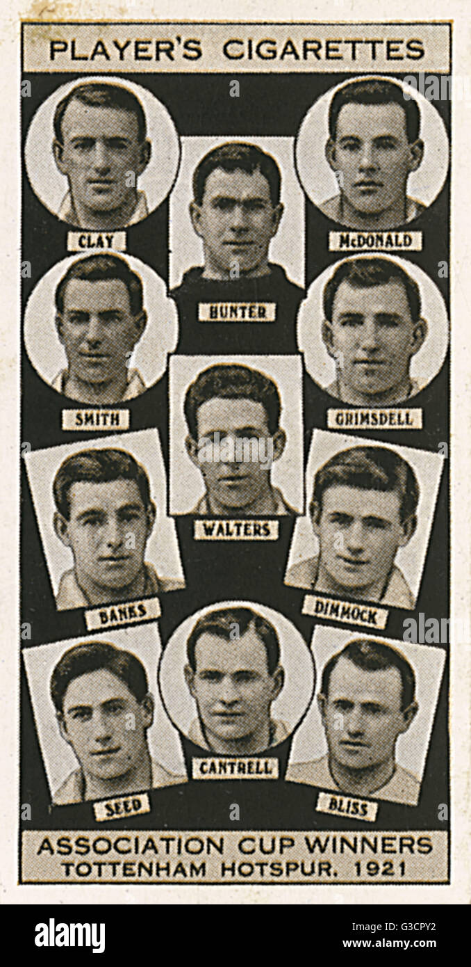 FA Cup winners - Tottenham Hotspur, 1921 Stock Photo - Alamy