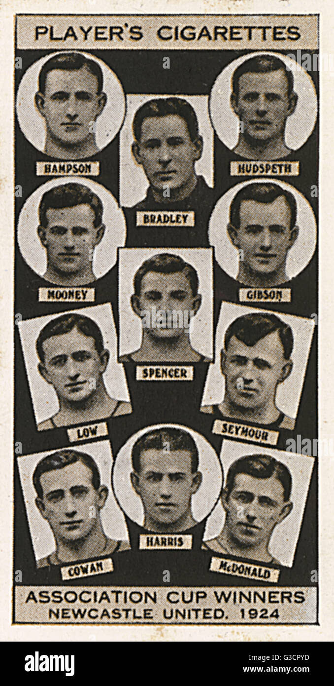 FA Cup winners - Newcastle United, 1924 Stock Photo - Alamy