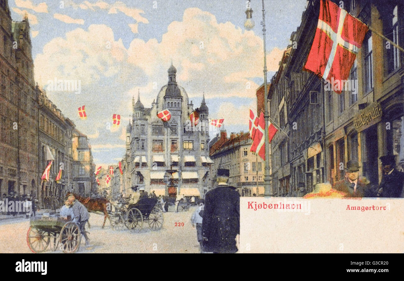 Copenhagen, Denmark - Amagertorv (Amager Square Stock Photo - Alamy