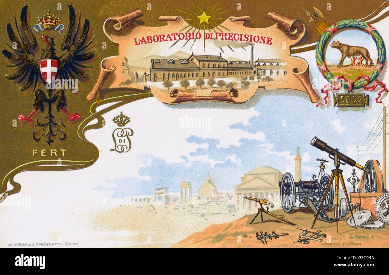 Italy - Laboratorio di precisione, Roma - Precision Optics Stock Photo ...