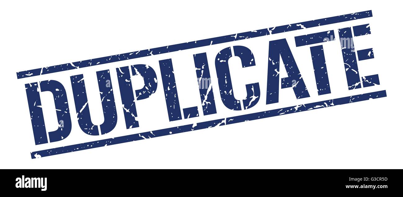 Duplicate rubber stamp Stock Vector Images - Alamy