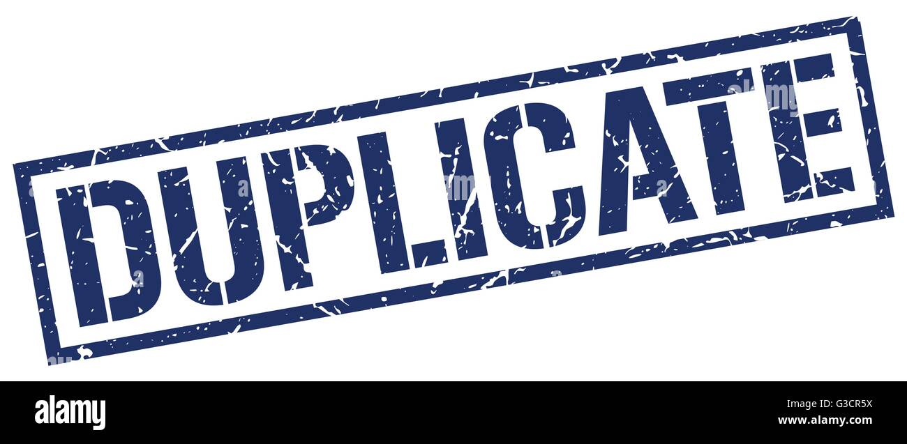 Duplicate rubber stamp Stock Vector Images - Alamy