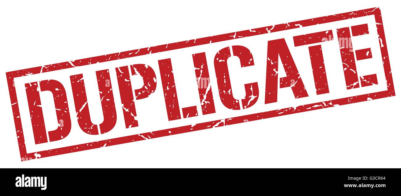 Duplicate rubber stamp Stock Vector Images - Alamy