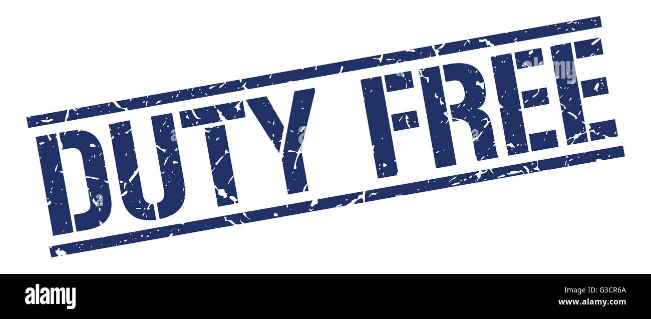 Duty free stamp square Cut Out Stock Images & Pictures - Alamy