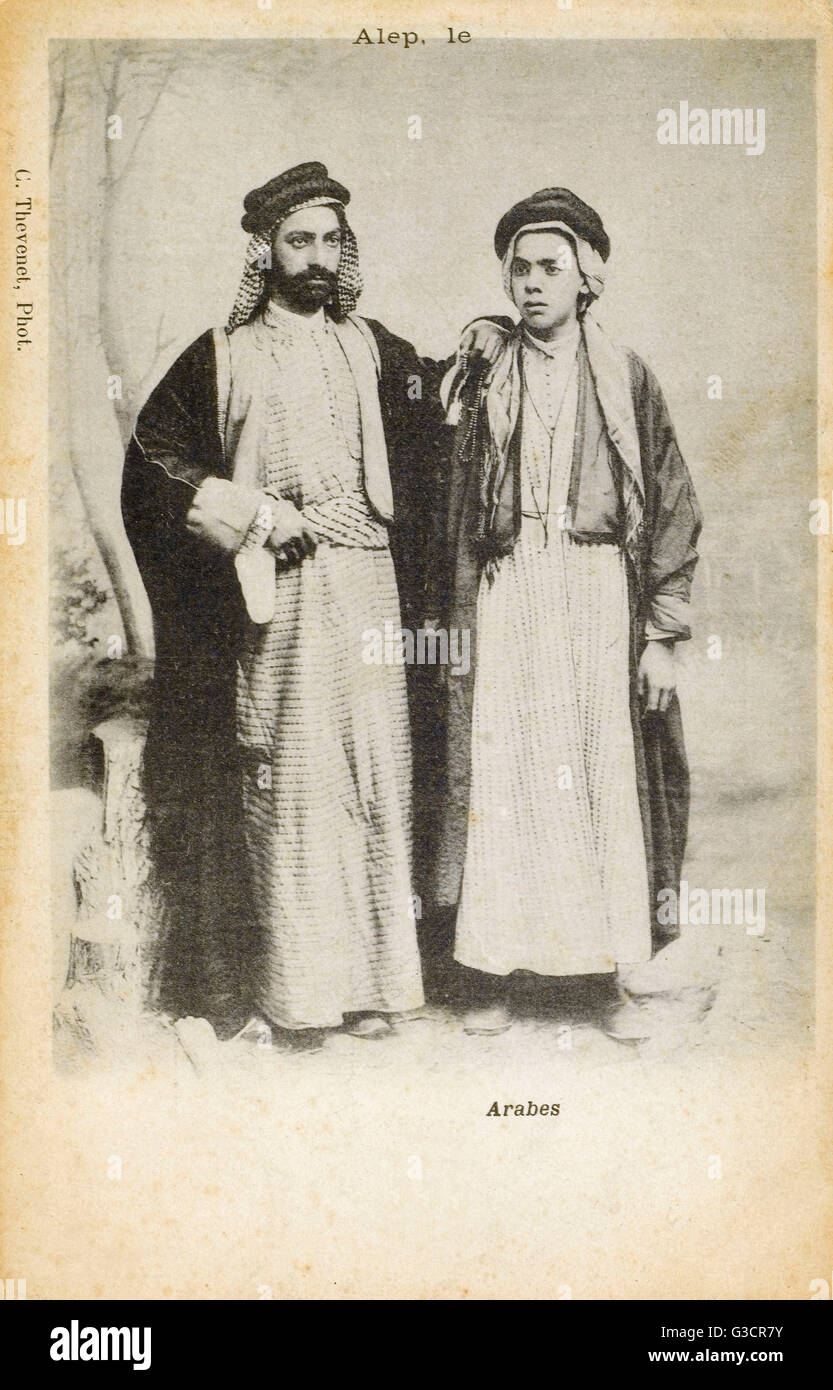 Arab Father and son - Aleppo, Syria Stock Photo - Alamy