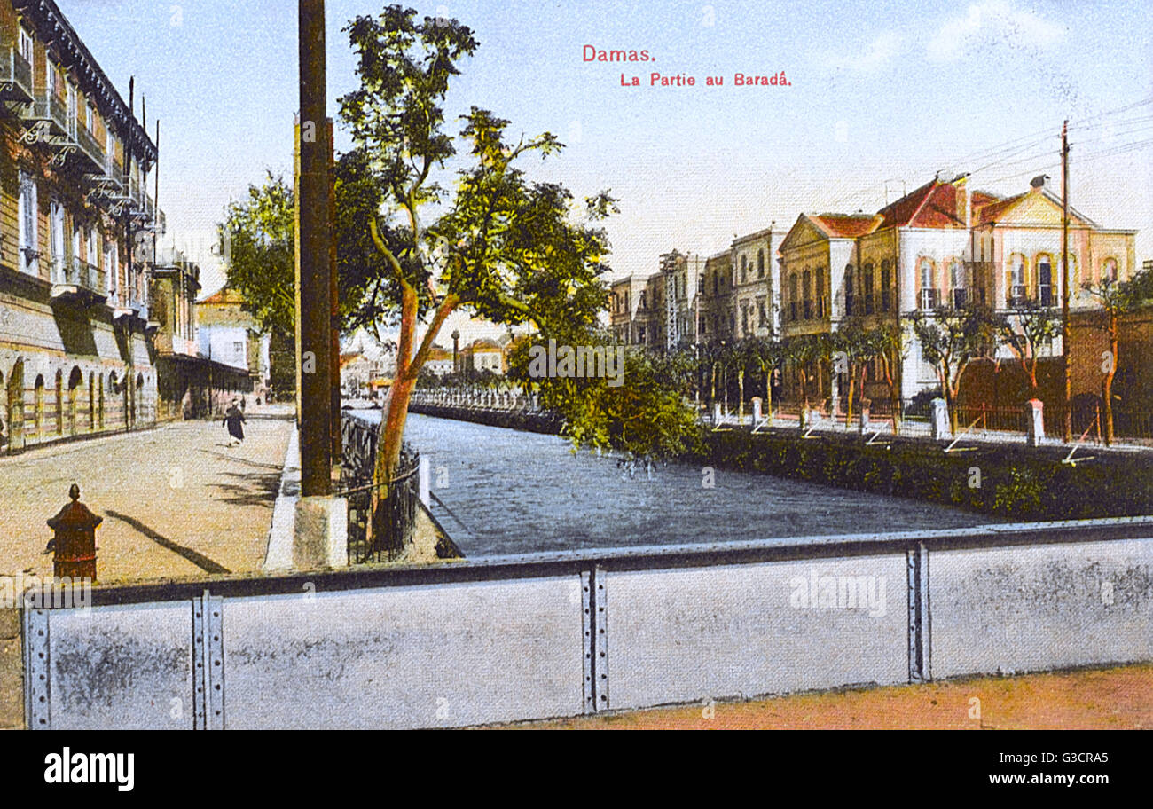 Damascus the barada river hi-res stock photography and images - Alamy