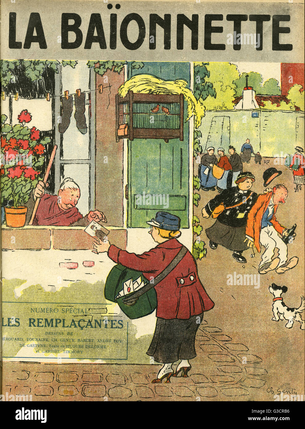 Front cover, La Baionnette, WW1 Stock Photo - Alamy