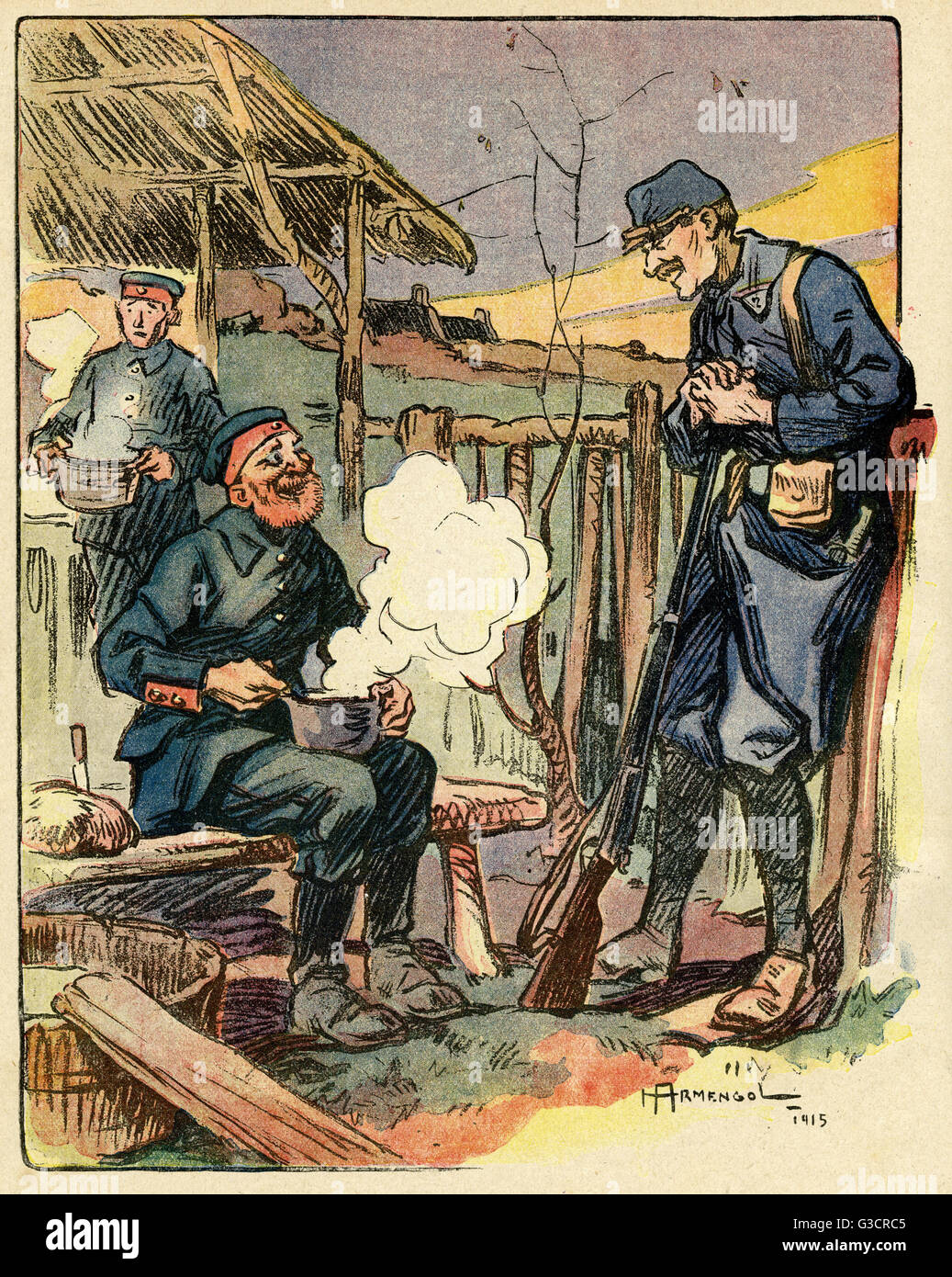 French Soldier Cartoon