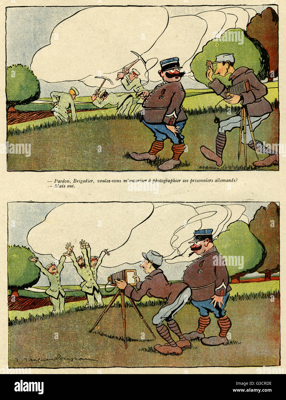 French Soldier Cartoon