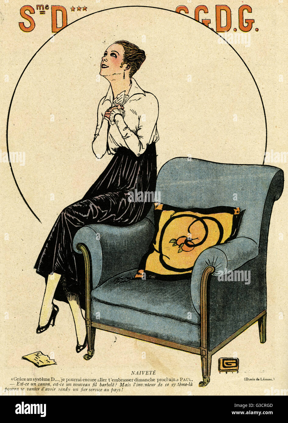 Cartoon, Naivety, WW1 Stock Photo - Alamy