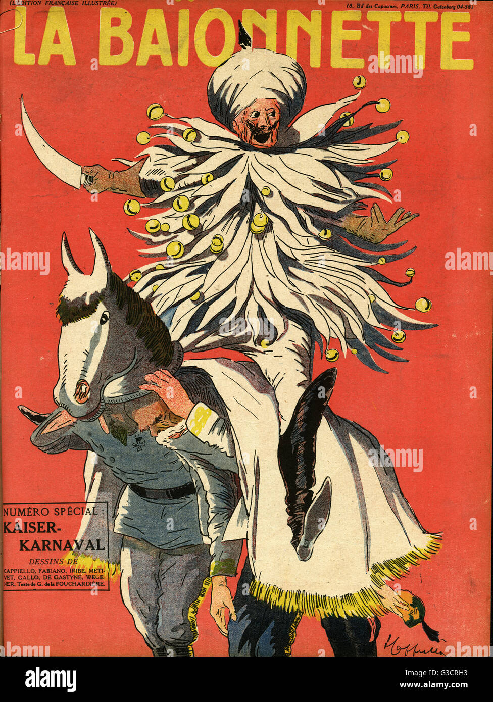 Front cover, La Baionnette, WW1 Stock Photo - Alamy